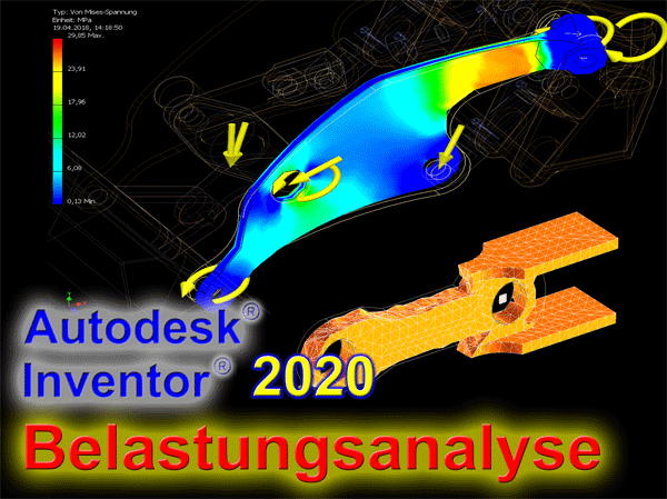 Autodesk Inventor 2020 Aufbaukurs Belastungsanalyse (FEM) - cad ...
