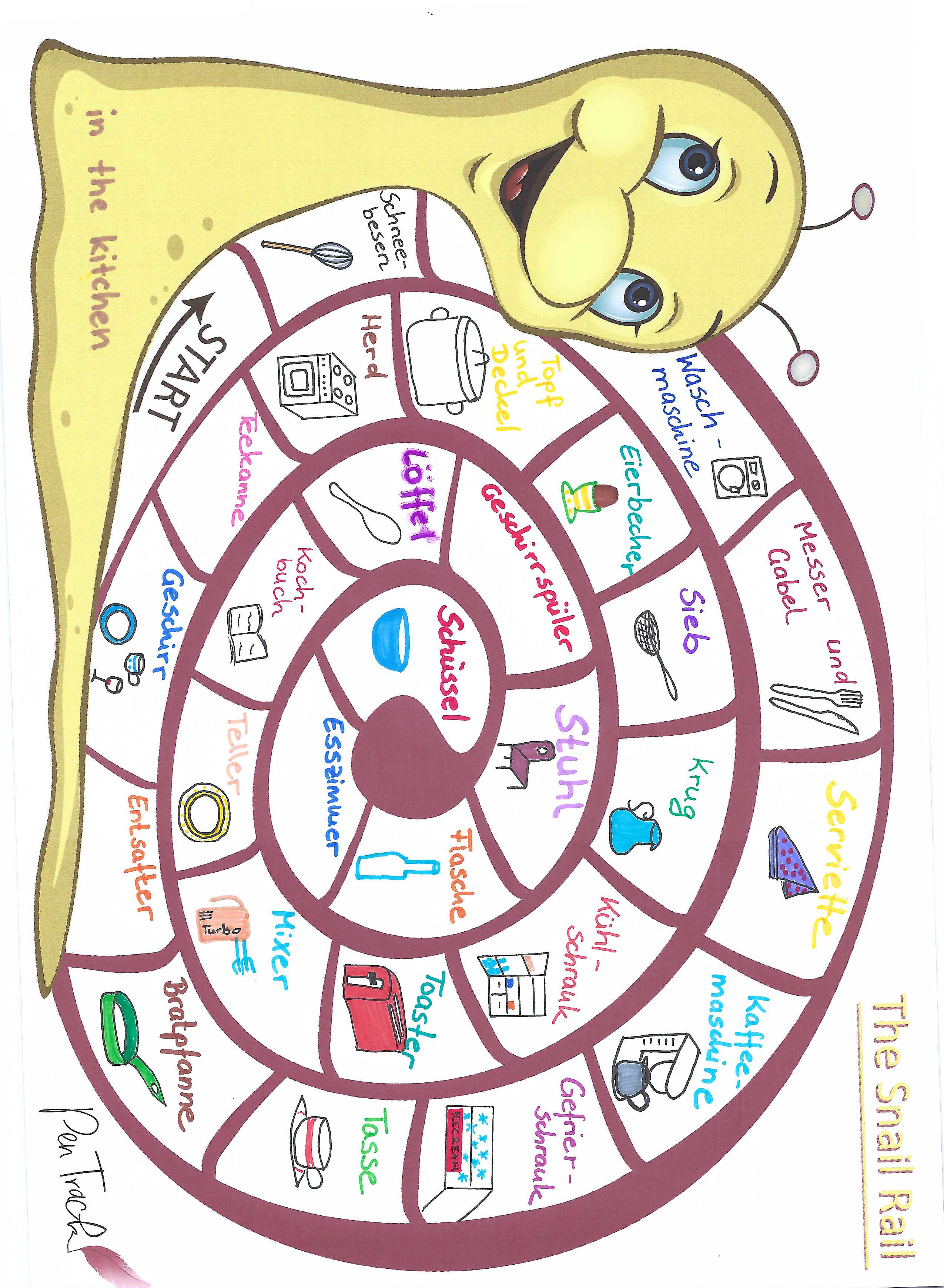 The Snail Rail Block - pentrack | elopage